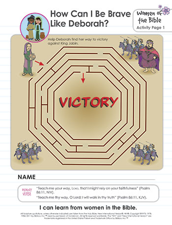 Prims Activity Page - Women of the Bible | My Healthy Church®