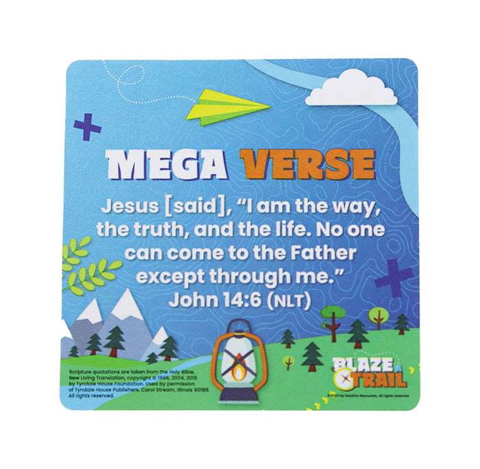 Blaze a Trail MEGA Verse Sticker (Pack of 10) 1| My Healthy Church®