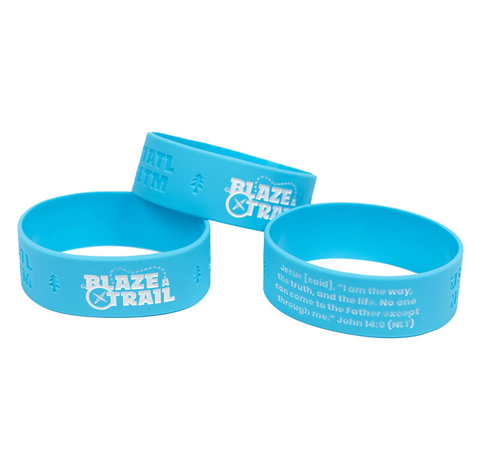 Blaze a Trail MEGA Verse Wristband (Pack of 10) 1| My Healthy Church®